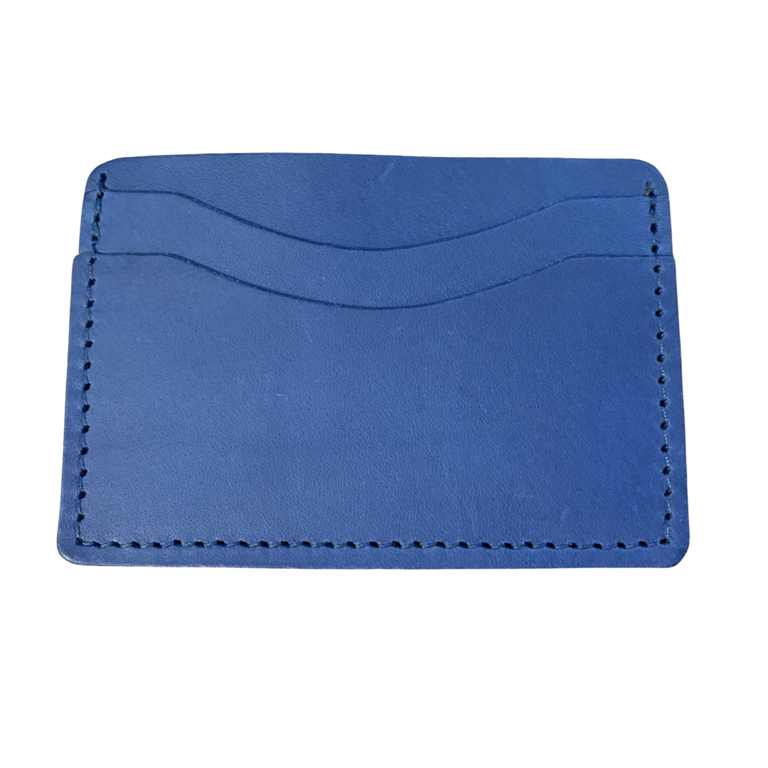 Blue Leather Card Holder - Swift – A to Z Leather